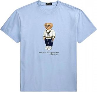 Ralph Lauren Homme, Tops, Bleu, Taille: M T-Chemises