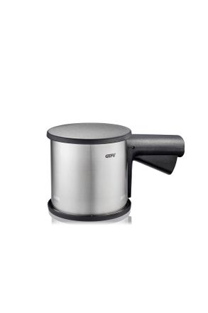 GEFU Puderzuckerstreuer Siva, Schwarz, Edelstahl, Metall, Kunststoff, 10.5x10x20.5 cm, Backen, Backhelfer, Sonstige Backhelfer