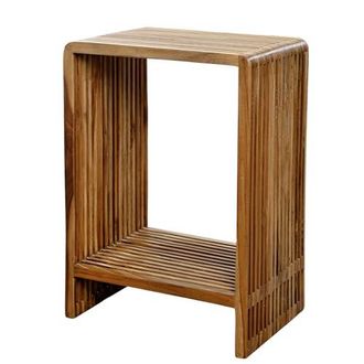 Gilde Beistelltisch Cali aus Holz - naturfarben - H&ouml;he 57cm x Breite 40cm x Tiefe 30cm - Ablagetisch