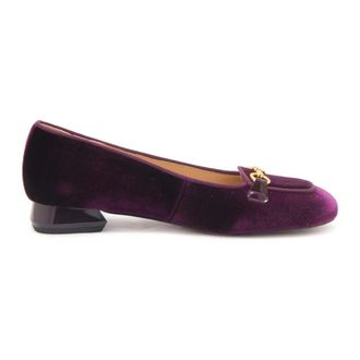 Emanuelle Vee Samt Loafer Audrey Violetter Mokassin - - Shoes - Damen - Lila - 36 EU