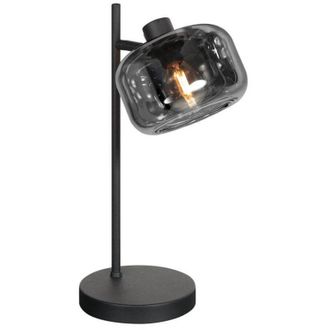 Steinhauer Mexlite - lampe de table - Tenebris - noir - verre m&eacute;tal - &Oslash; 15cm