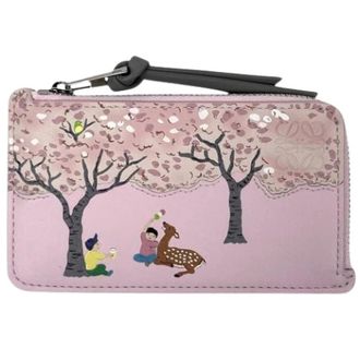 Loewe Pre-owned Business Card Case - - Pre-owned - Damen - Rosa - ONE SIZE