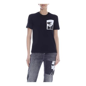 Karl Lagerfeld Karl Legend Pocket T-Shirt - - Tops - Damen - Schwarzk - XS