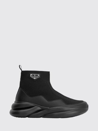 Philipp Plein Hohe Slip-On-Strick-Sneakers mit Socken-Kn&ouml;chel