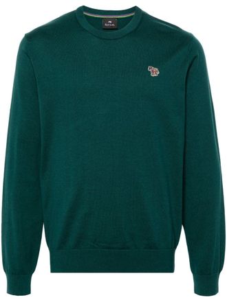 Paul Smith pull à motif zébré - Vert