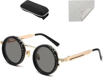 Generic Lunettes de soleil teintées réglables pour conduire 1 à 9 engrenages, objectifs ronds polarisés avec filtre ND, protection UV, métal léger pour lextér