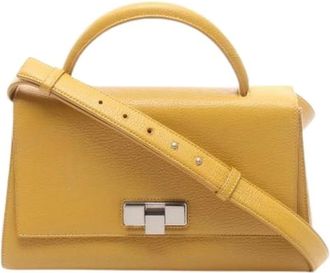 Bottega Veneta Pre-owned Sac en cuir 2 ways - Femme - Pre-owned - Jaune - Taille: ONE Size