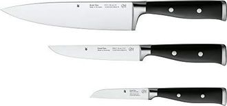 WMF Grand Class Messerset 3teilig, Made in Germany, 3 Messer geschmiedet, K&uuml;chenmesser Set, Performance Cut, Spezialklingenstahl