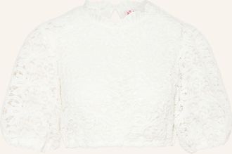 Spieth & Wensky Dirndlbluse Kathalin Aus Spitze weiss