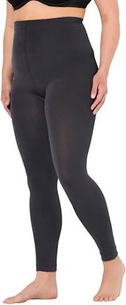 Ulla Popken Thermo-strumpfleggings, Weiches Futter, Elastikbund Soin Thermique des Bas, Gris foncé, 54-56 Femmes