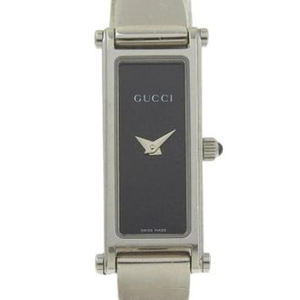 Gucci Pre-owned Stainless Steel Quartz 1500L - Femme - Pre-owned - Noir - Taille: ONE Size