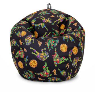 Happers Pouf Enfant Tortues Ninja Noir T.N. Noir