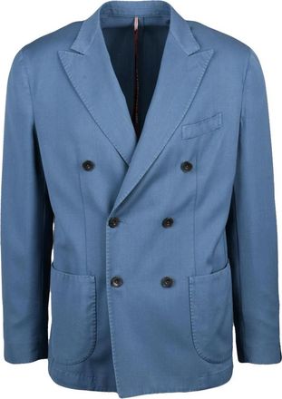 Santaniello Homme, Costumes, Bleu, Taille: S Blazer Doppiopetto