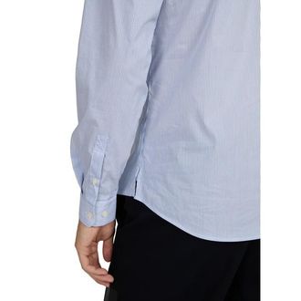 Au Printemps Paris Chemise droite &agrave; rayures en coton