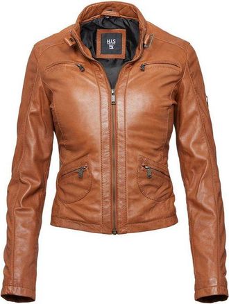 H.I.S Lederjacke (1-St) in leicht taillierter Passform