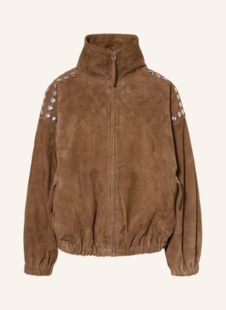 Sandro Sandro Lederblouson Mit Nieten braun