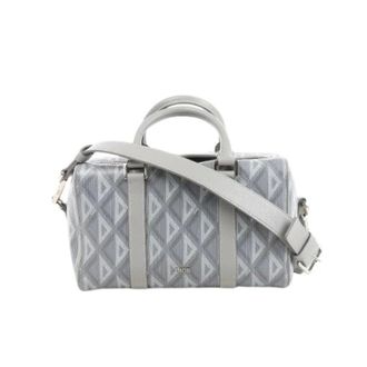 Dior Sac &agrave; main Pre-owned CD diamond - Femme - Pre-owned - Gris - Taille: ONE Size