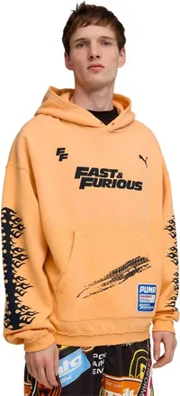 Puma Puma, Homme, Sweatshirts et sweats &agrave; capuche, Orange, Taille: L Fast & Furious Sweat &agrave; capuche Heat Fire