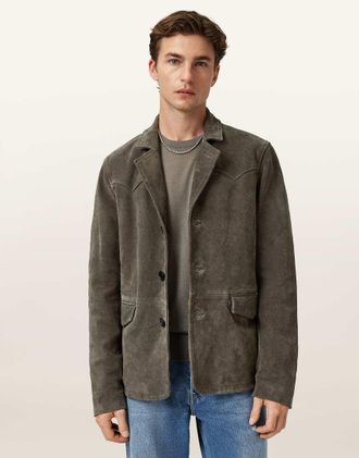 AllSaints Hornett - Blazer in M&ouml;wenbraun-Brown