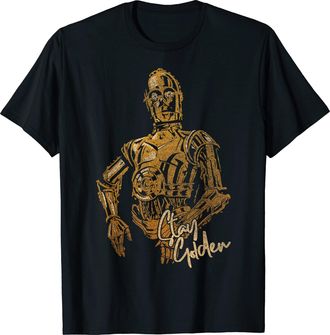 Star Wars The Rise Of Skywalker C-3PO Stay Golden Portrait T-Shirt