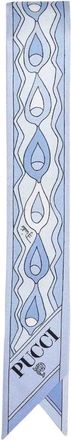 Pucci Femme, Accessoires, Bleu, Taille: ONE Size Foulard en twill de soie &agrave; imprim&eacute; mixte