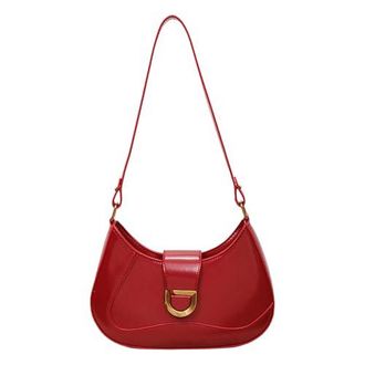 Generic Kexpery Sac &agrave; Main Femme en Cuir PU Sac Croissant Polyvalent avec Bandouli&egrave;re D&eacute;tachable pour &Eacute;cole Travail et Quotidien