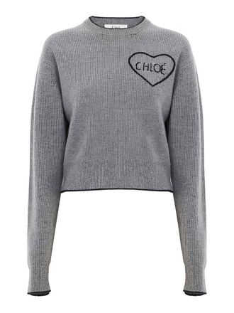 Chlo&eacute; Pull Col Rond - Gris