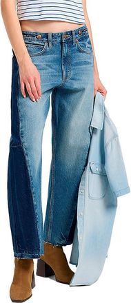 Lee Damen Jeans Reconstructed Rider Jeans, Slim Straight Fit, Gerades Bein