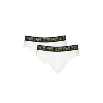 Cavalli Homme, Sous-v&ecirc;tements, Blanc, Taille: M Bi-Pack Briefs