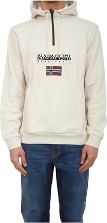 Napapijri Homme, Sweatshirts et sweats &agrave; capuche, Beige, Taille: XL Burgee HZH 2.0 SweaT-shirt