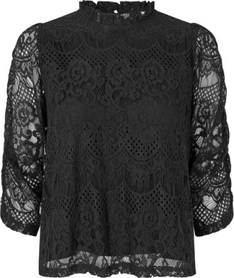Lollys Laundry Femme, Blouses et Chemises, Noir, Taille: 38 FR Blouses