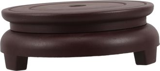 Aboofan Orientalische M&ouml;belharz Display St&auml;nder Basis Lotus Sockel Vase Basistischtisch Lampe Basis M&ouml;bel Stallhome Dekoration 10 Cm Rot (nicht Rotatierbar)