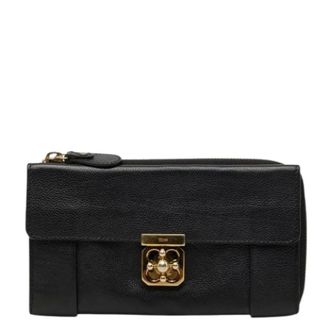 Chlo&eacute; Portefeuille long (bi-pli) Pre-owned - Femme - Pre-owned - Noir - Taille: ONE Size
