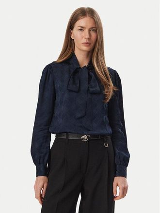 Tommy Hilfiger Bluse WW0WW52238 Dunkelblau Regular Fit