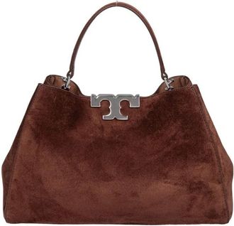 Tory Burch Tory Burch Hobo Bags - Eleanor Suede Satchel Bag In Cocoa - Gr. unisize - in Schwarz - f&uuml;r Damen