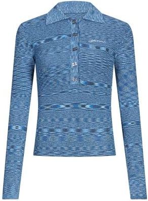 Ganni Polo manches longues imprim&eacute;