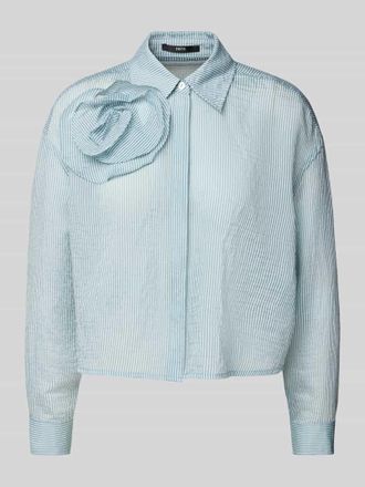 Zero Boxy Fit Hemdbluse mit floraler Applikation