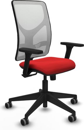 Piqueras y Crespo Schreibtischstuhl, verstellbare Armlehnen, h&ouml;henverstellbare Lendenwirbelst&uuml;tze, ausgestattet mit 3 Positionen und Schneideschaum, mit Rollen von 65 m