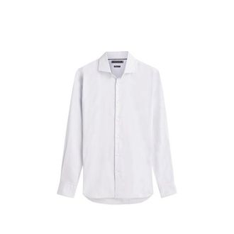 Tommy Hilfiger Chemise col classique en coton m&eacute;lang&eacute;