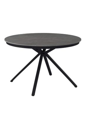 ambia GARDEN Gartentisch, Grau, Metall, Keramik, rund, eckig, 120x74x120 cm, Gartenmöbel, Gartentische, Gartentische