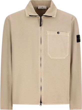 Stone Island Homme, Vestes, Beige, Taille: XL 1200014 Overshirt