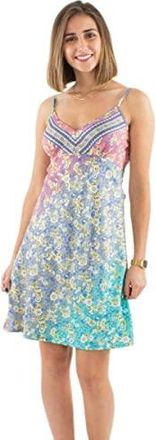 Coline Petite Robe dété imprimé Multicolore - Couleur : Gris - Taille : S/M