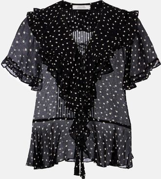 Dorothee Schumacher Bluse Dancing Dots aus Georgette mit Polka-Dots