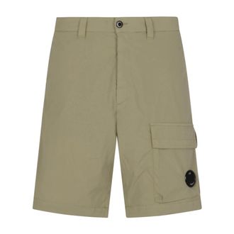 C.P. Company C.p. Company, Homme, Shorts, Vert, Taille: XL Bermuda Cargo 50 Fili Stretch