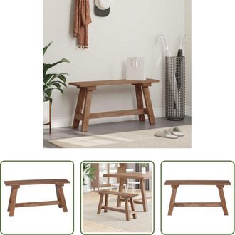 vidaXL vidaXL Banc sans dossier - banc Naturel 92 x 23,5 x 45,5 cm Bois massif dacajou