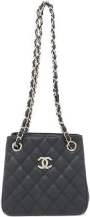 Chanel Pre-owned Sac bandouli&egrave;re en cuir caviar - Femme - Pre-owned - Noir - Taille: ONE Size