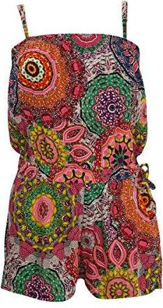 Coline Combi Short Femme imprimée - Couleur : Rouge - Taille : L/XL