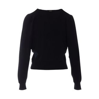 Twinset Pull col V crois&eacute; - Femme - Pulls - Noir - Taille: 40 FR