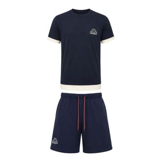 Kappa T-shirt + Short de surv&ecirc;tement - Homme - Sport - Bleu - Taille: 2XL