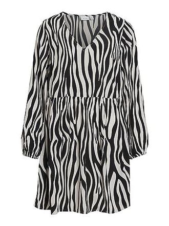 Vila Vila Robe Courte L/S Vifini-Noos Mini, Noir 3, 54 Femme